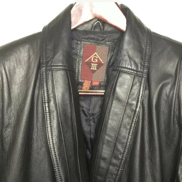G-III | Jackets & Coats | Giii G3 Womens Sz Med Leather Trench Long ...